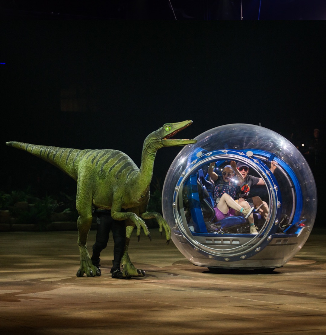 Take a peek behind the scenes of Jurassic World Live Tour - Dad Logic